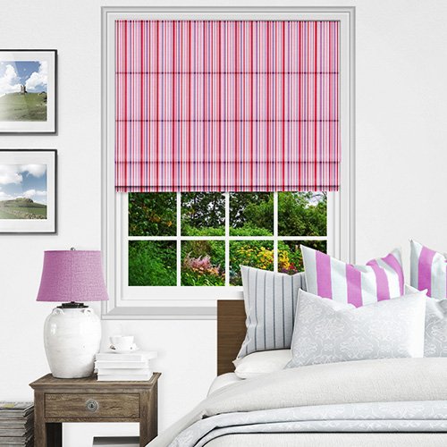 Pink Window Blinds - Candy, Hot Pink Fabric Shades, Free Samples ...