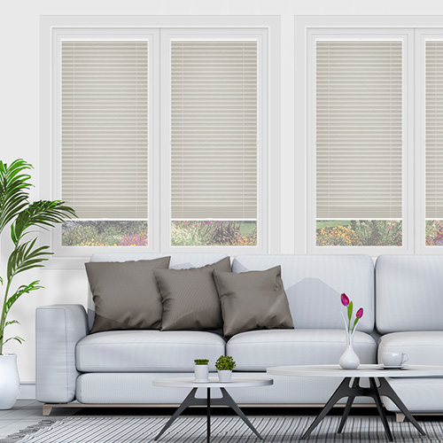 Leto ASC Light Grey Clic Fit - No Drill Dimout Pleated Blind
