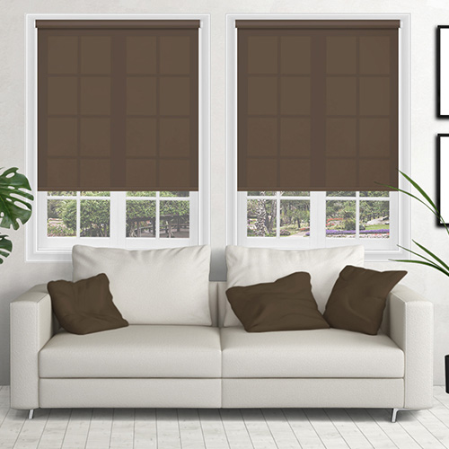 Splash Havana Prime Walnut Brown Roller Blind