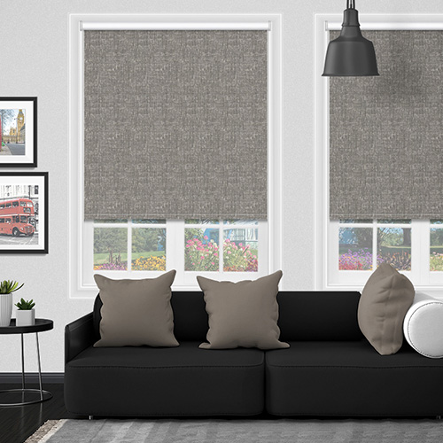 Matrix Flax Roller Blind - Louvolite Blockout, Patterned, Textured