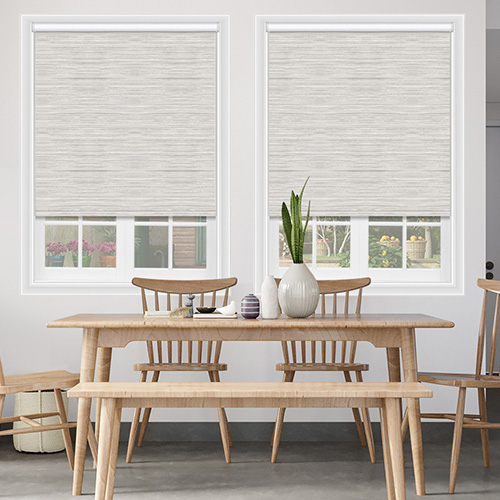 Strand Mushroom Roller Blind - Louvolite Blockout, Patterned