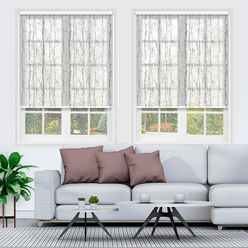 Swedish Birch Silver Roller Blind - Louvolite, Light Filtering ...