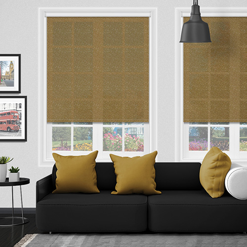 Terrazzo Gold Roller Blind - Louvolite Light Filtering, Patterned, Textured
