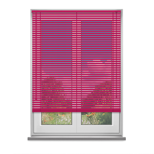 Fuchsia Aluminium Venetian Blind - 15mm & 25mm Matt Finish Slats