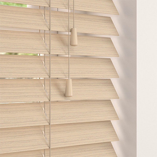 50mm Sunwood Scandi Oak - Faux Wood Blind | Blinds4UK