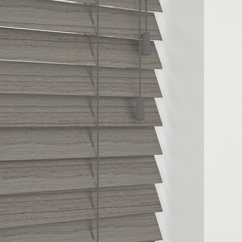 Native Ash Grey Fauxwood Blind - 50mm Slat Size | Blinds4UK