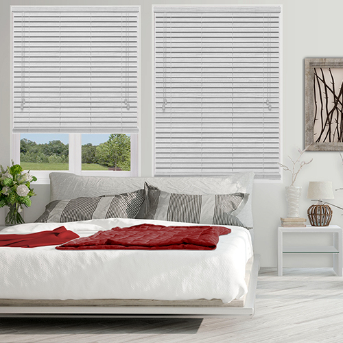 Native Off White 50mm Fauxwood Blind | Blinds4UK